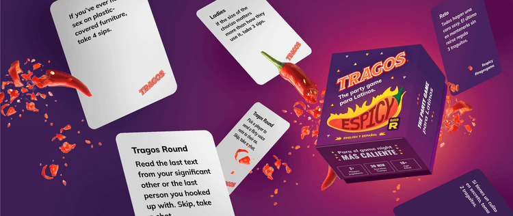 Tragos Drinking Card Game - Made by Latinos, mostly for Latinos.